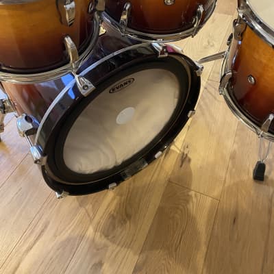 Pearl Session Custom Kit w/20’ Kick - Amber Sunburst | Reverb