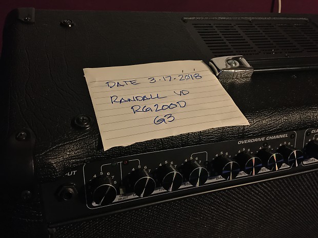 Randall RG200D G3 2008 Black | Reverb