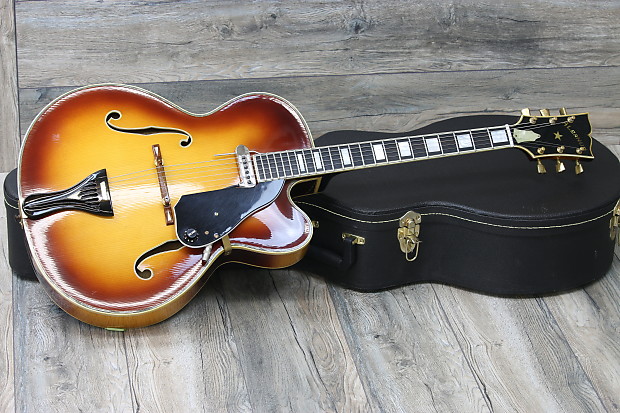 RARE! 1950's Albanus Jazz Box 17 inch Archtop Sunburst! 1 of | Reverb