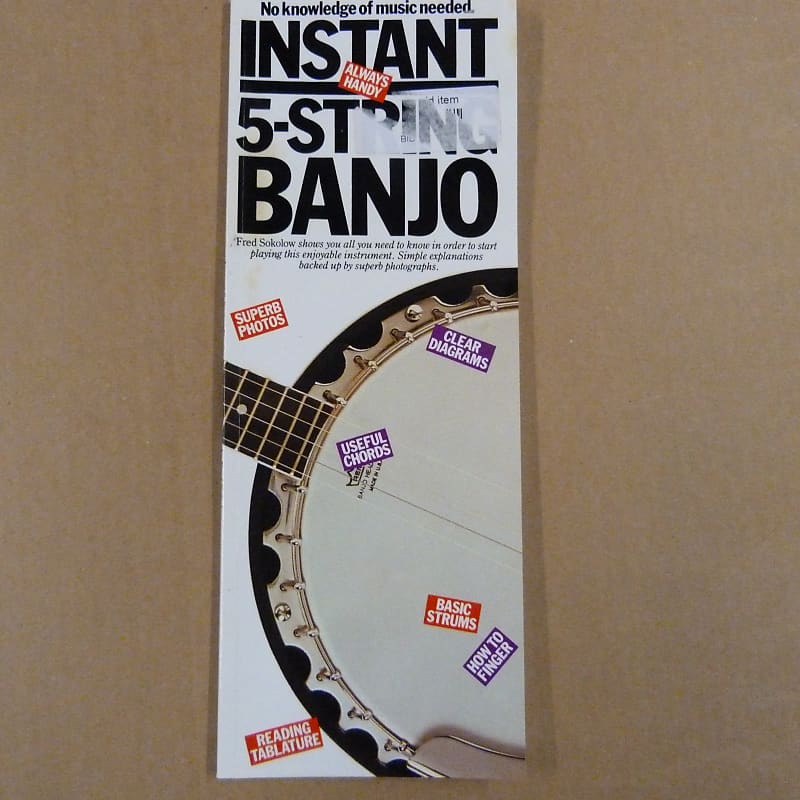 INSTANT 5 STRING BANJO Fred Sokolow | Reverb Australia