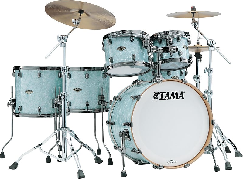 Tama Starclassic Walnut/Birch 5-piece Shell Pack - Ice Blue | Reverb