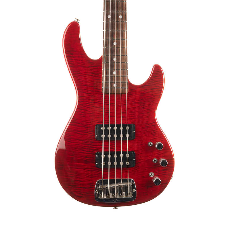 Used G&L L-2500 5-String Bass Cherry Flame Top 1998 | Reverb