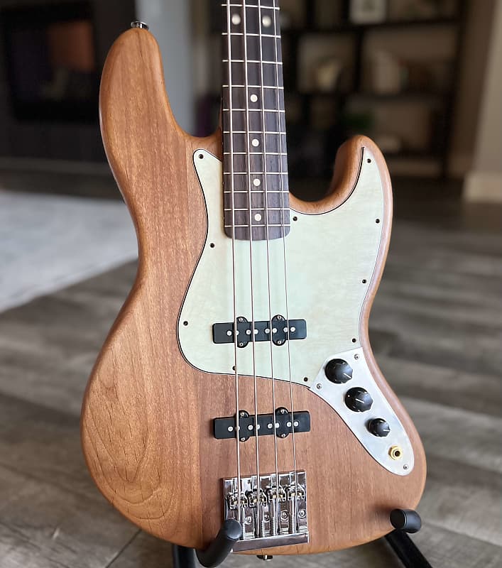 Warmoth Jazz Bass, Roasted Body & Neck, Lollar Pickups, | Reverb