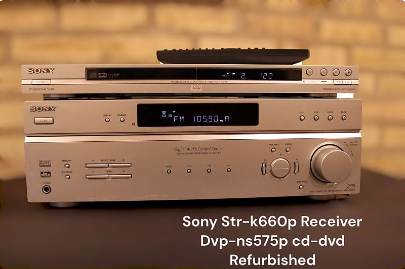 Sony Str-k660p 5.1 70w receiver bundle dvp-ns575p cd-dvd 2015 | Reverb