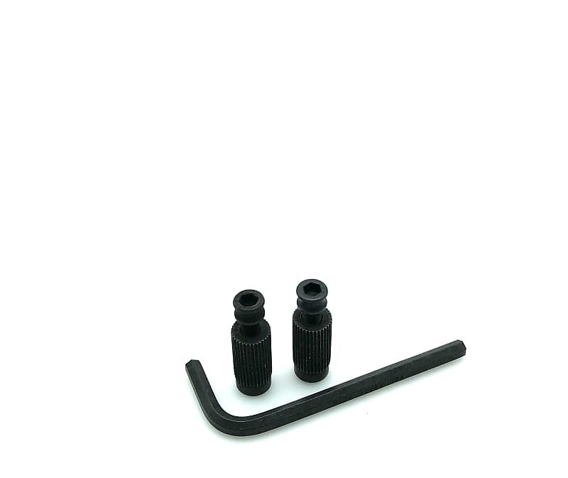 Floyd Rose Style Bridge Posts/Studs w/Bushings/Inserts Black | Reverb