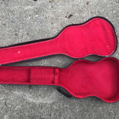 1966 Gibson SG red lined chipboard case | Reverb