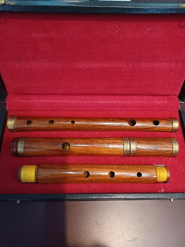 Vintage Satinwood Irish Wood Flute Hand Made 1970's Rosewood | Reverb