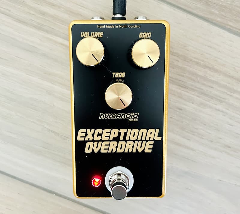 Humanoid Exceptional Overdrive in Gold - Handmade - Final | Reverb