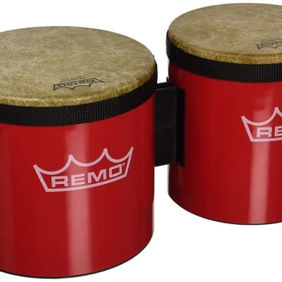 Remo Pre-Tuned Bongo Drum Black | Reverb