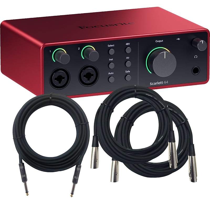 Focusrite Scarlett 4i4 (4th Gen) USB Audio Interface CABLE | Reverb