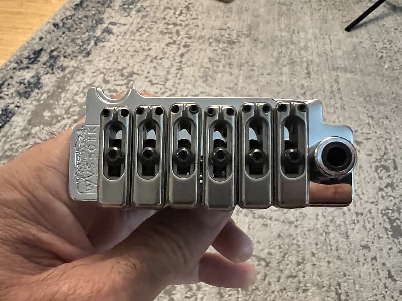 Wilkinson 2 point tremolo chrome bridge 2021 Chrome/brushed | Reverb