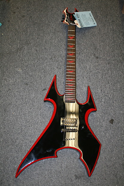 B.C. Rich Avange SOB Electric Guitar Black with Red Trim | Reverb