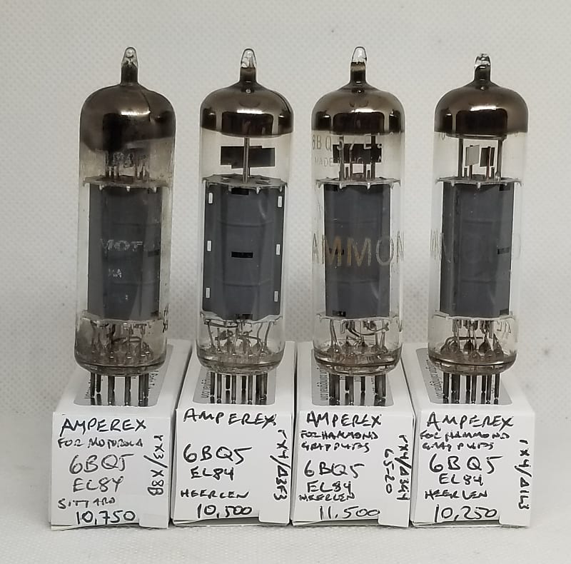 Amperex EL84/6BQ5 Matched Quad NOS | Reverb