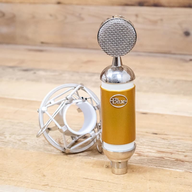 Blue Spark Microphone in Gold with Shock Mount | Reverb