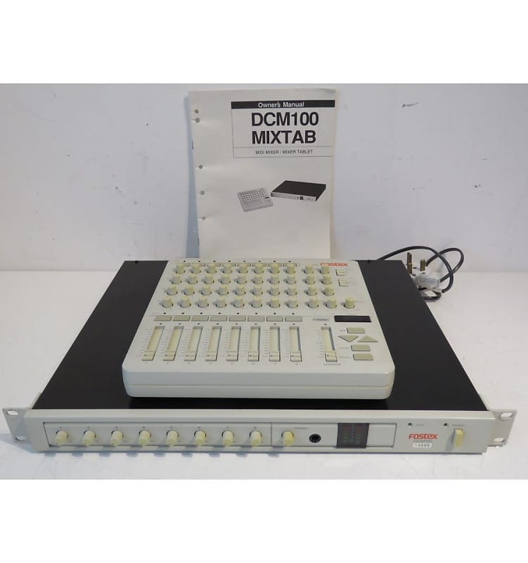 Fostex DCM100 and MixTab Control Unit MIDI Controlled Mixer | Reverb
