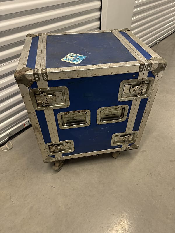 Anvil Touring Rack Case with Wheels and Lids 12U - Blue | Reverb