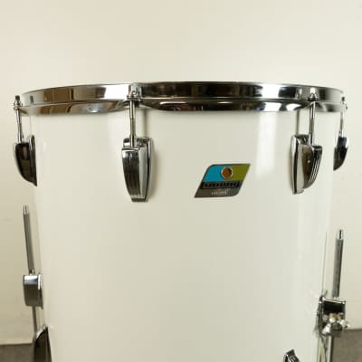 1970s Ludwig White Cortex Quadraplus Drum Set | Reverb