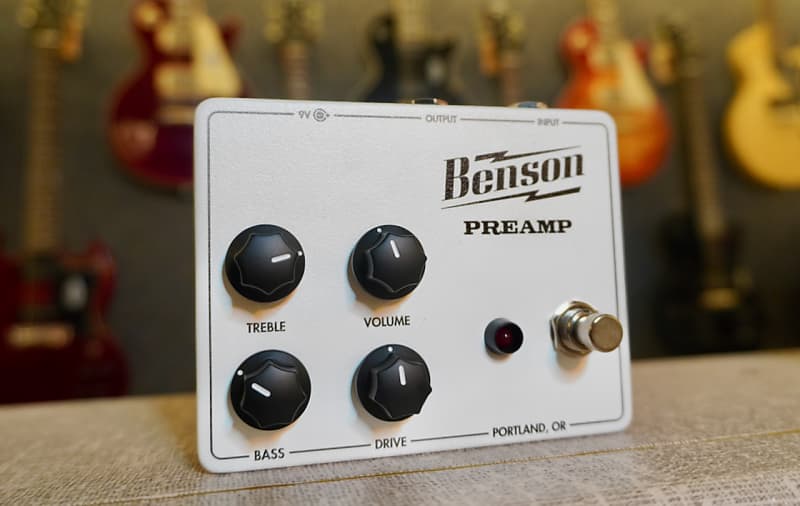 Benson Amps Preamp Pedal LTD Edition Tuxedo White finish | Reverb