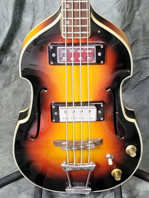 KILLER VINTAGE 1960's Bruno Conqueror "Beatle Violin" Bass! | Reverb