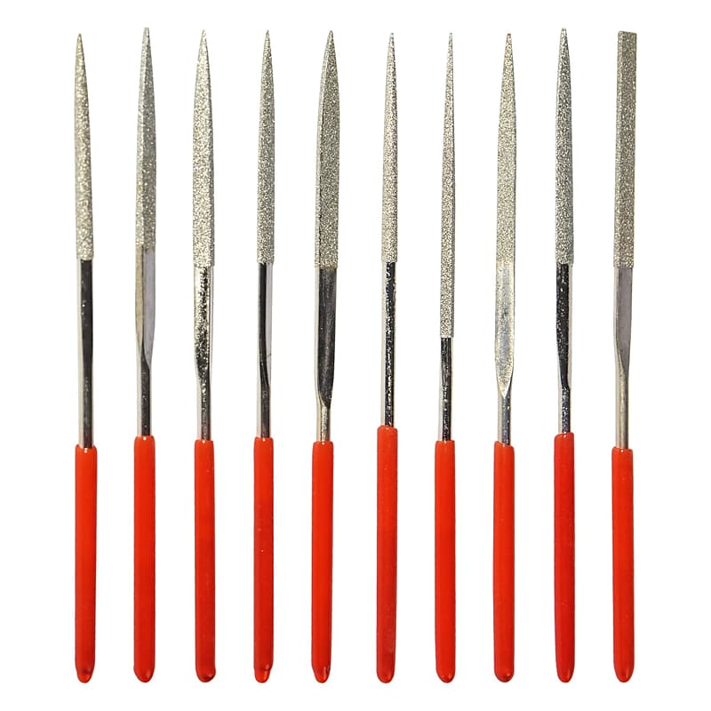 10Pcs Bass Guitar File Set Fret Nut Files With Blue Pvc Carry | Reverb