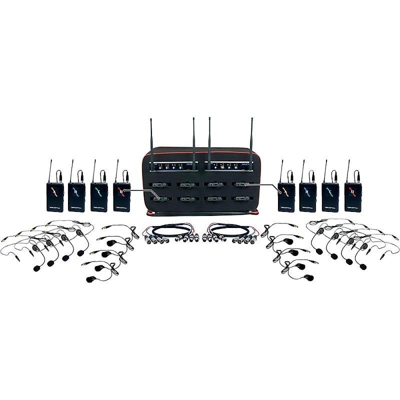 VocoPro MIB-QUAD-8B SYSTEM 8-Channel Wireless Headset/Lapel | Reverb