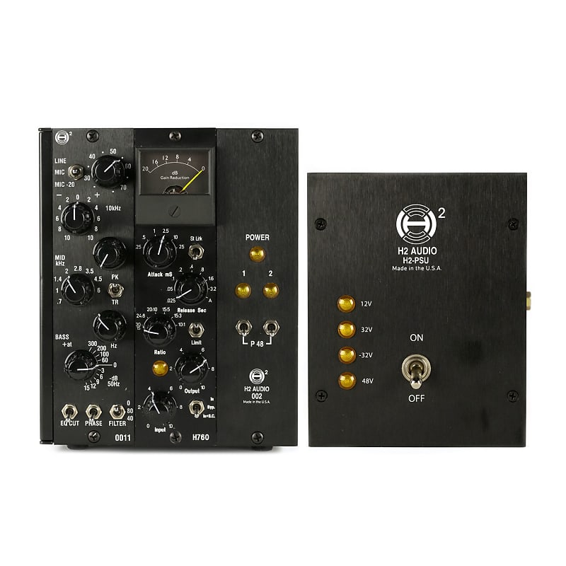 H2 Audio Helios 002 2-Channel 0011-Series Rack with PSU (Demo | Reverb