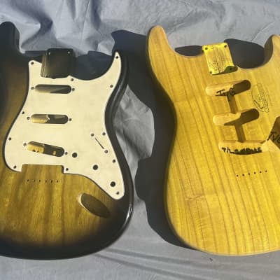 Strat BODY RELIC Reborn Old - 2 Tone SUNBURST Nitrocellulose | Reverb