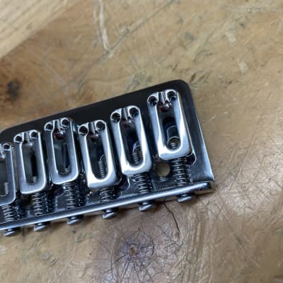 Hipshot 6 String Fixed Bridge - Chrome | Reverb