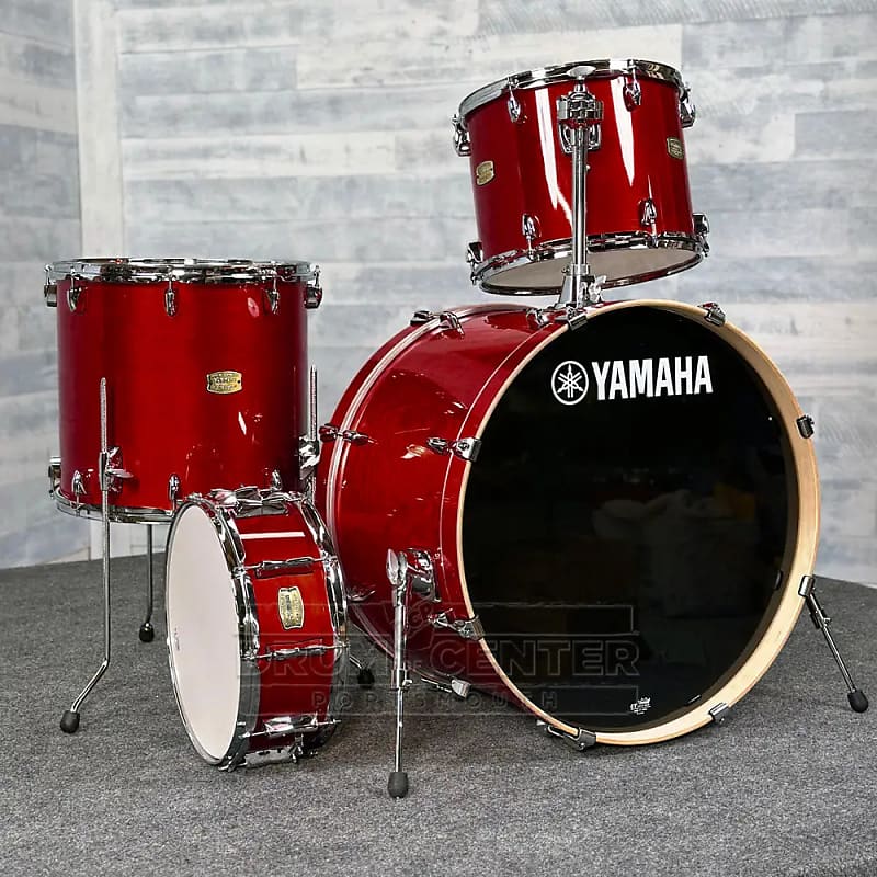 Yamaha Stage Custom Birch 4pc Drum Set 24/14/16/14 Cranberry | Reverb