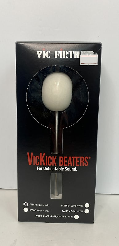 Vic Firth Vic Kick,Bass Drum Beater Medium Hard Felt, Radial | Reverb