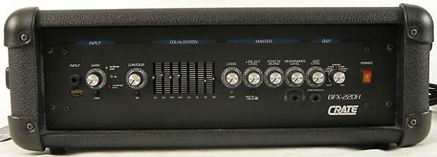 Crate BFX-220H 220-Watt Solid State Bass Guitar Amplifier | Reverb