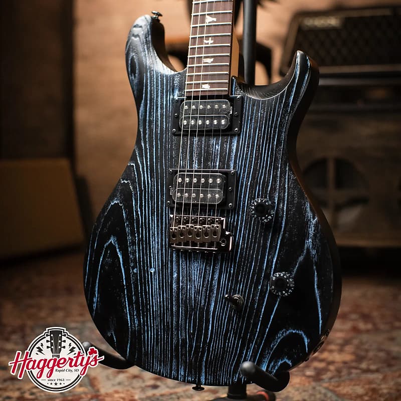 PRS SE Sandblasted CE 24 LTD - Sandblasted Blue with Gig Bag | Reverb