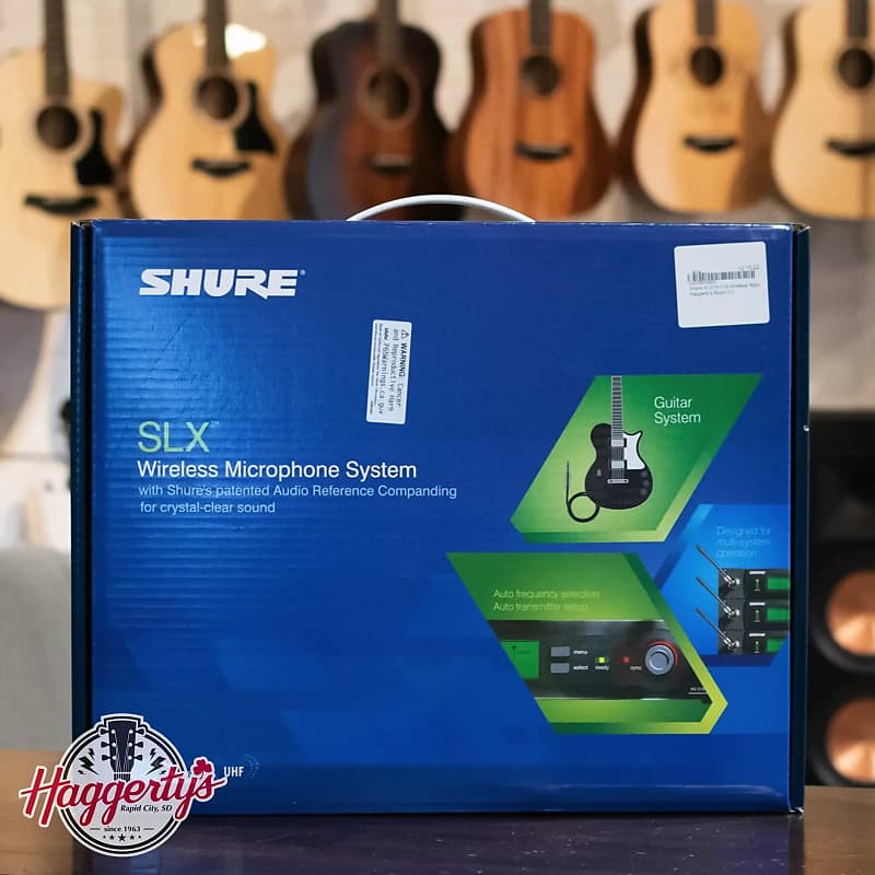 Shure SLX14 Wireless Guitar System - H19 Band | Reverb