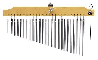 Tycoon Chimes 25 Chrome Chimes with Natural Finish Wood Bar | Reverb