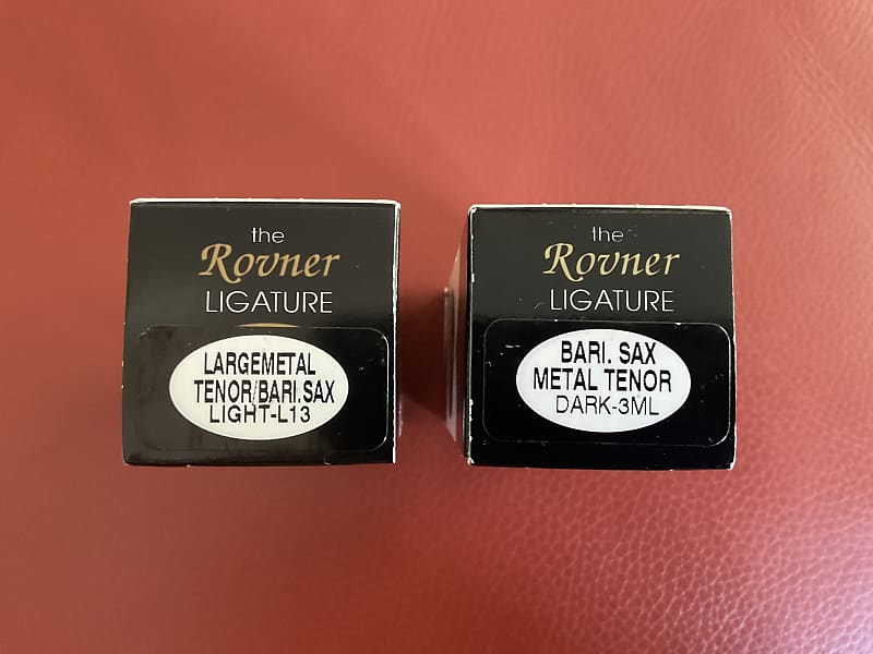 ROVNER TENOR SAX/BARI SAX LIGATURE 3ML/Dark L13/Light | Reverb