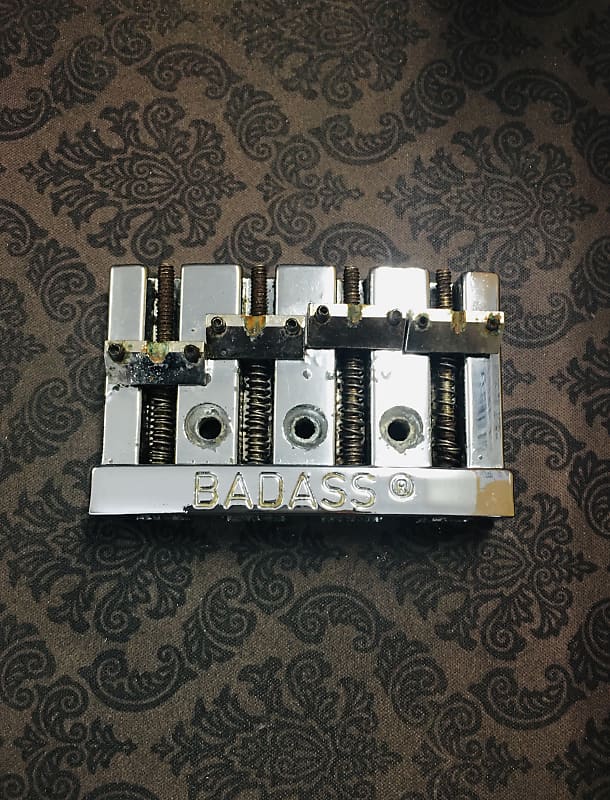 1970s First-Generation Leo Quan Badass Bass Bridge - Chrome | Reverb