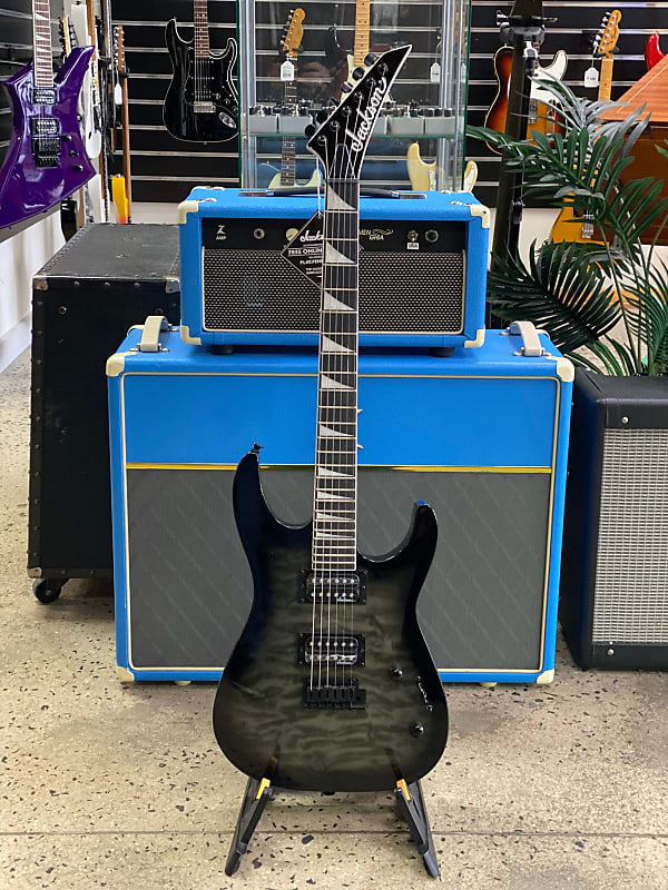 Jackson JS Series Dinky JS20 DKQ 2PT | Trans Black Burst | Reverb