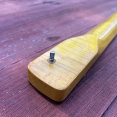 Burns Scroll Guitar Neck w/ Gear-o-Matik - Vintage Amber | Reverb