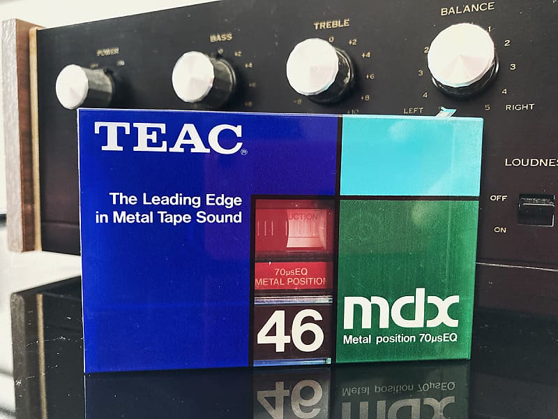 Teac MDX 46 - METAL Blank Cassette Tape - New Old Stock! | Reverb