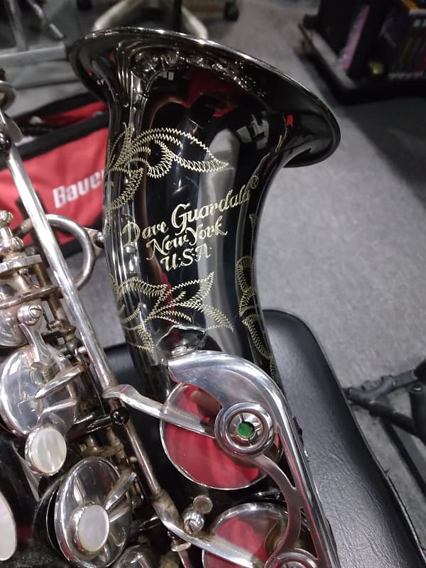 Dave Guardala Black Nickel Alto Saxophone Ny Custom Black | Reverb
