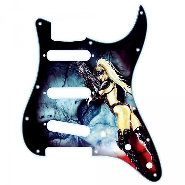 Strato Pickguard X-Guards Caliber Girl | Reverb