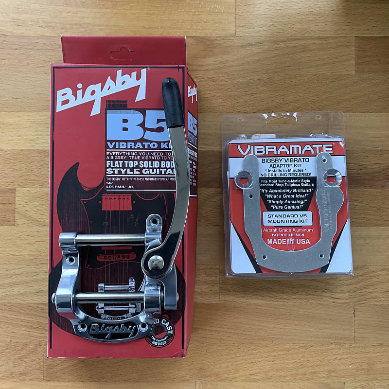 Bigsby B5 Vibrato Tailpiece kit w/ Vibramate V5 | Reverb