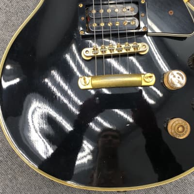 Burny RLC-80 Les Paul custom 1980s Black Rare japan made | Reverb
