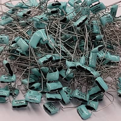 Green Drop Capacitors 0,010uF 10% 250v Bag Of 100 Seafoam | Reverb
