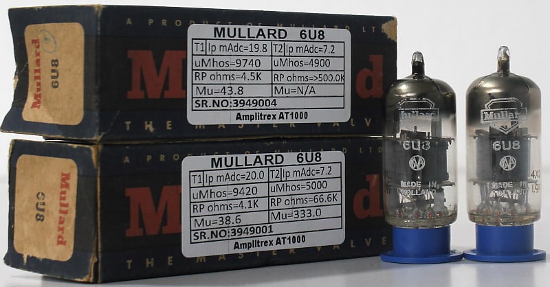 6U8 Mullard triode pentode Made in Holland Amplitrex Tested 1 | Reverb
