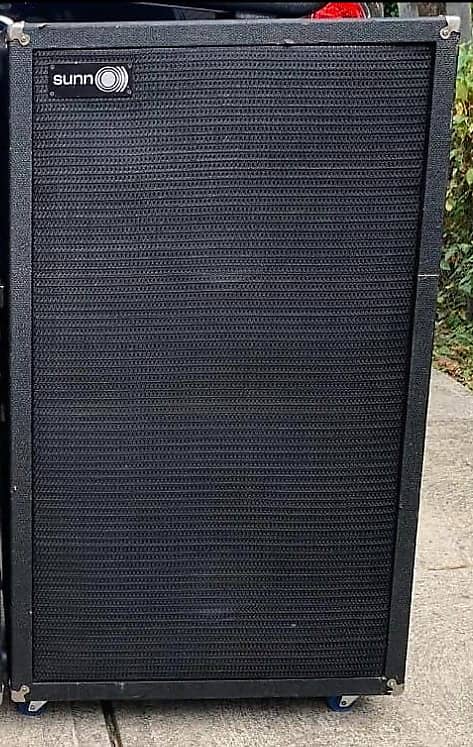 Sunn 2x15 Cabs - 2 Unloaded Cab - Black | Reverb