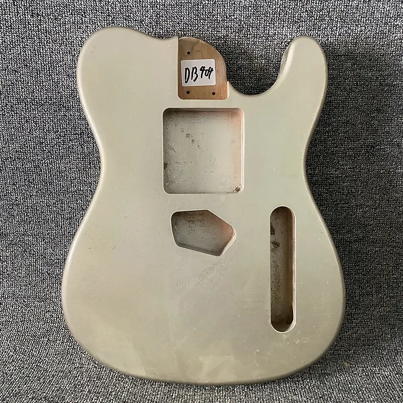 Metallic Silver Telecaster Tele Style Guitar Body | Reverb