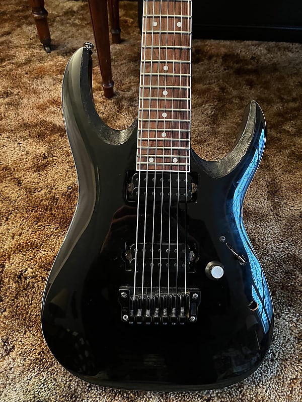 Ibanez RGA7 Gloss black | Reverb
