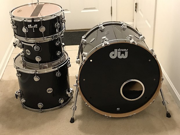 DW Drums Collectors Series 2015 Black Sparkle Finish-Ply | Reverb