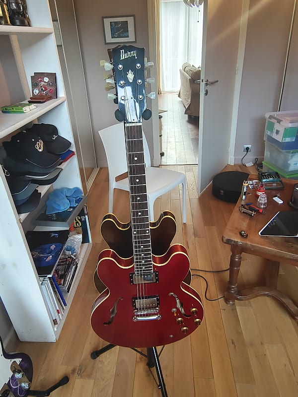 Burny RSA 100 Mid 80 - Cherry Red | Reverb